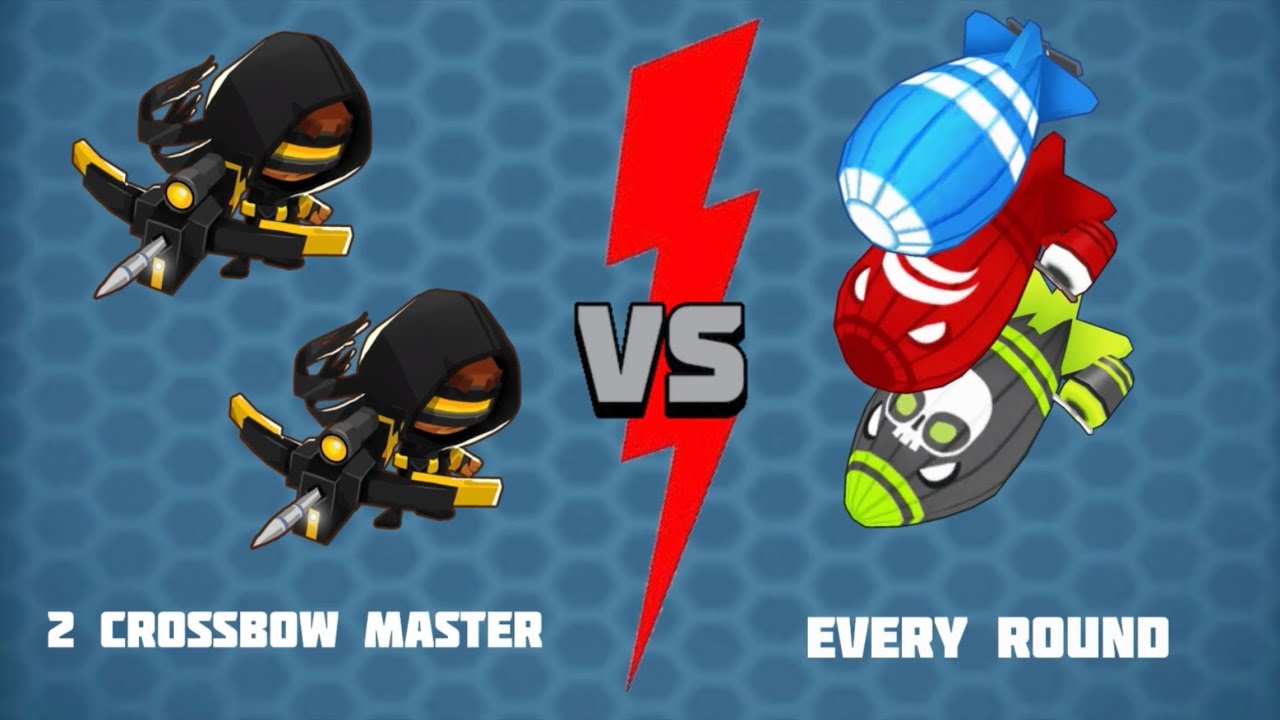 2 crossbow master vs every round in BTD6 - YouTube