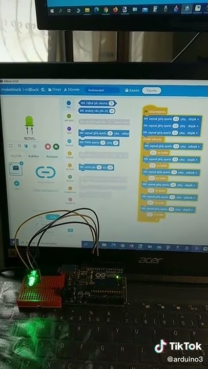 mblock arduino ile led yakma - YouTube