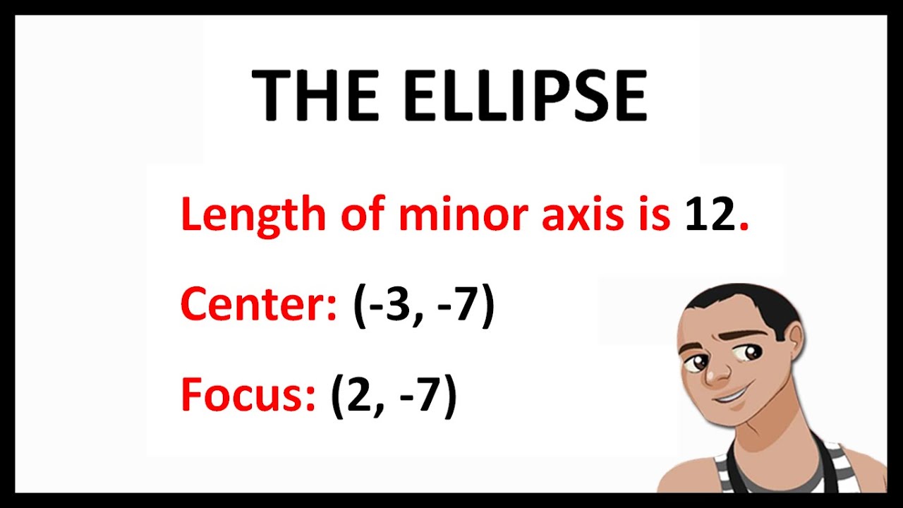 WRITING STANDARD EQUATION OF AN ELLIPSE || CONIC SECTIONS - YouTube