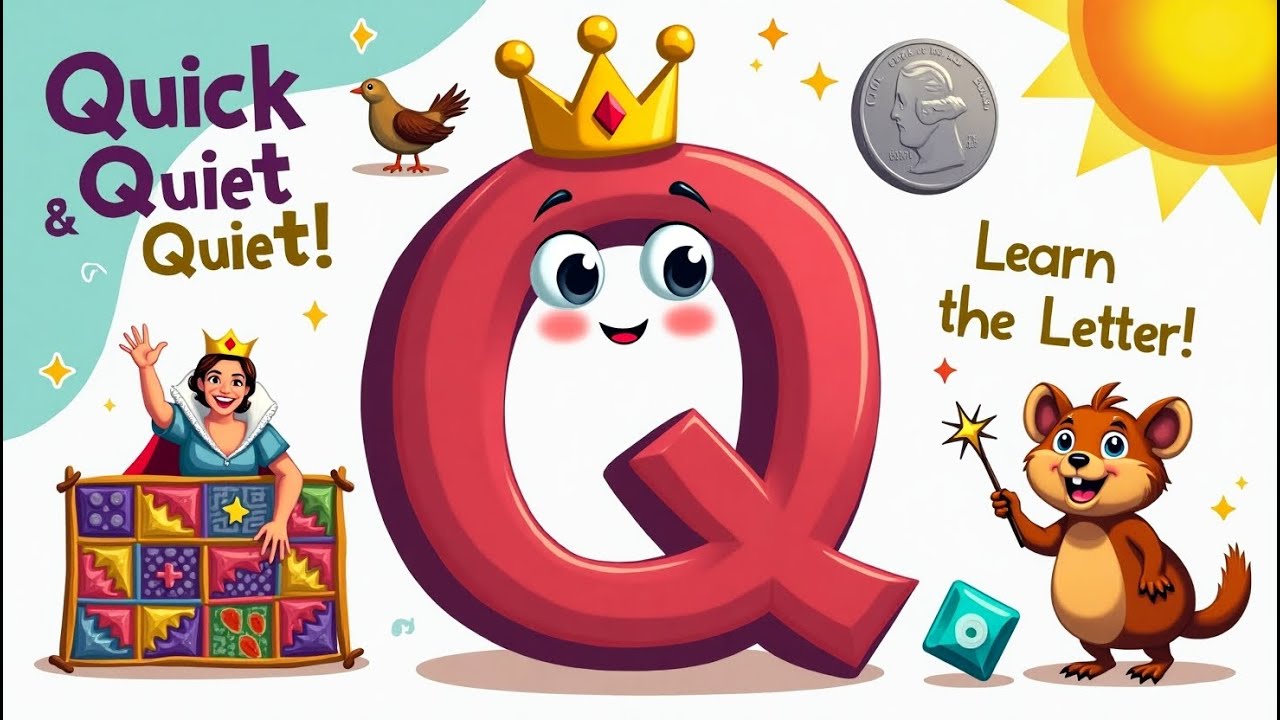 Letter Q Song for Kids |Nursery Rhymes & Kids Songs | #childrensongs # ...