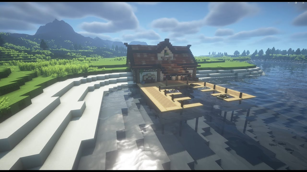 Building a Boat Dock in my first Custom Minecraft World! | Minecraft ...