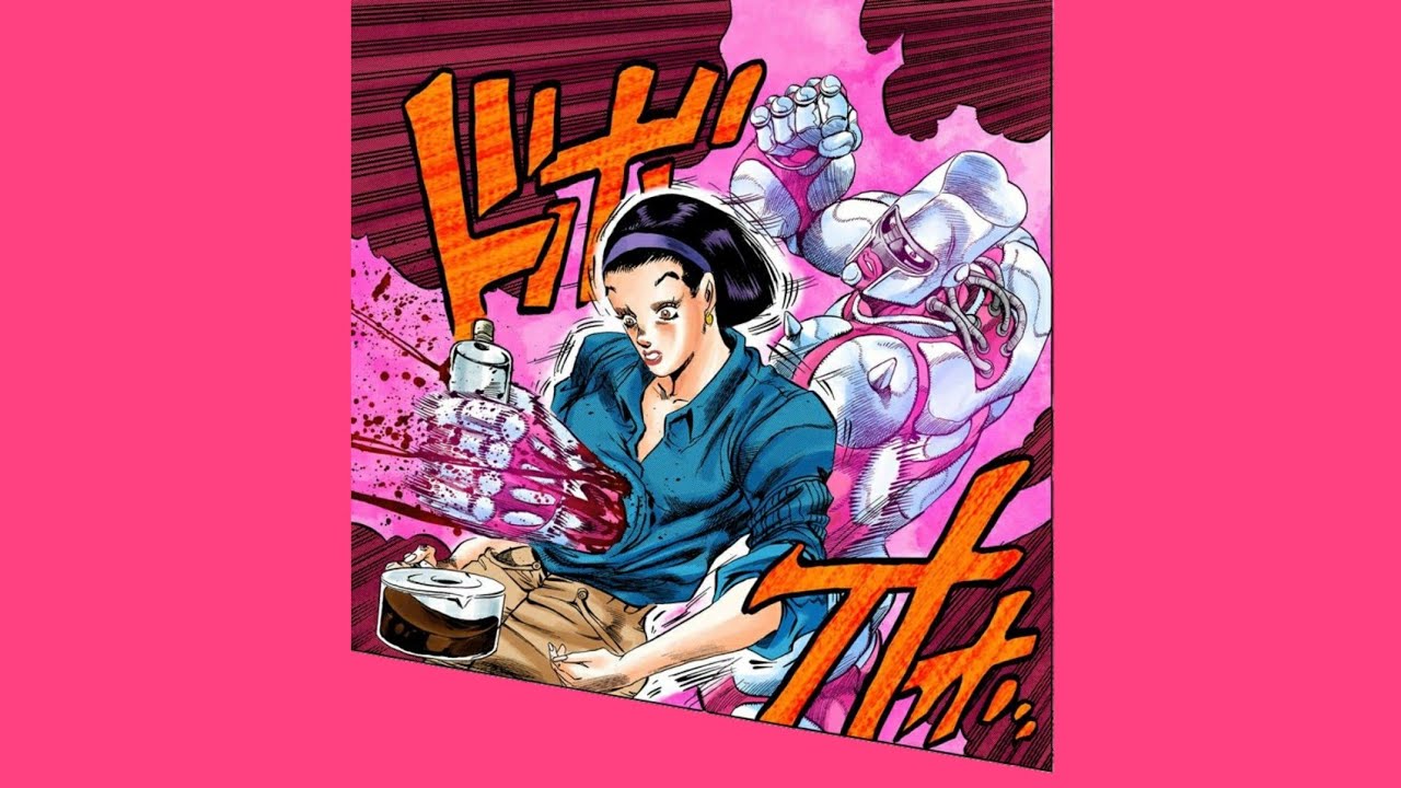 Josuke punches his mom - manga with anime audio - YouTube