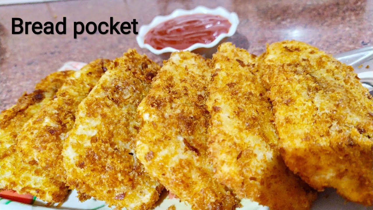 Potato bread pocket l vegetable bread pocket l Easy snack recipe l ...