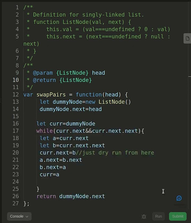 Leetcode 24 Swap Nodes In Pairs Youtube