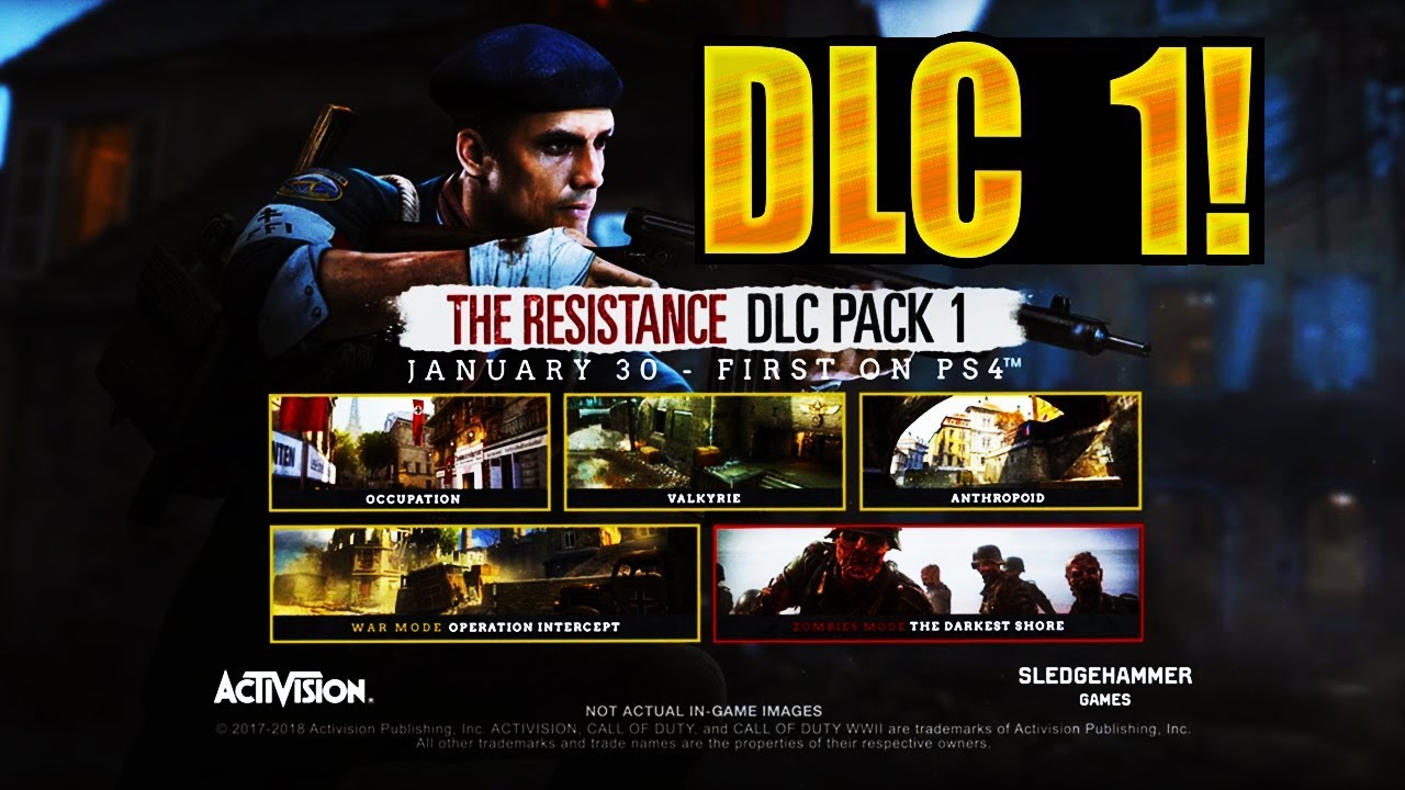 COD WW2 NEW DLC 1 THE RESISTANCE DLC TRAILER! WW2 DLC 1 RELEASE DATE ...