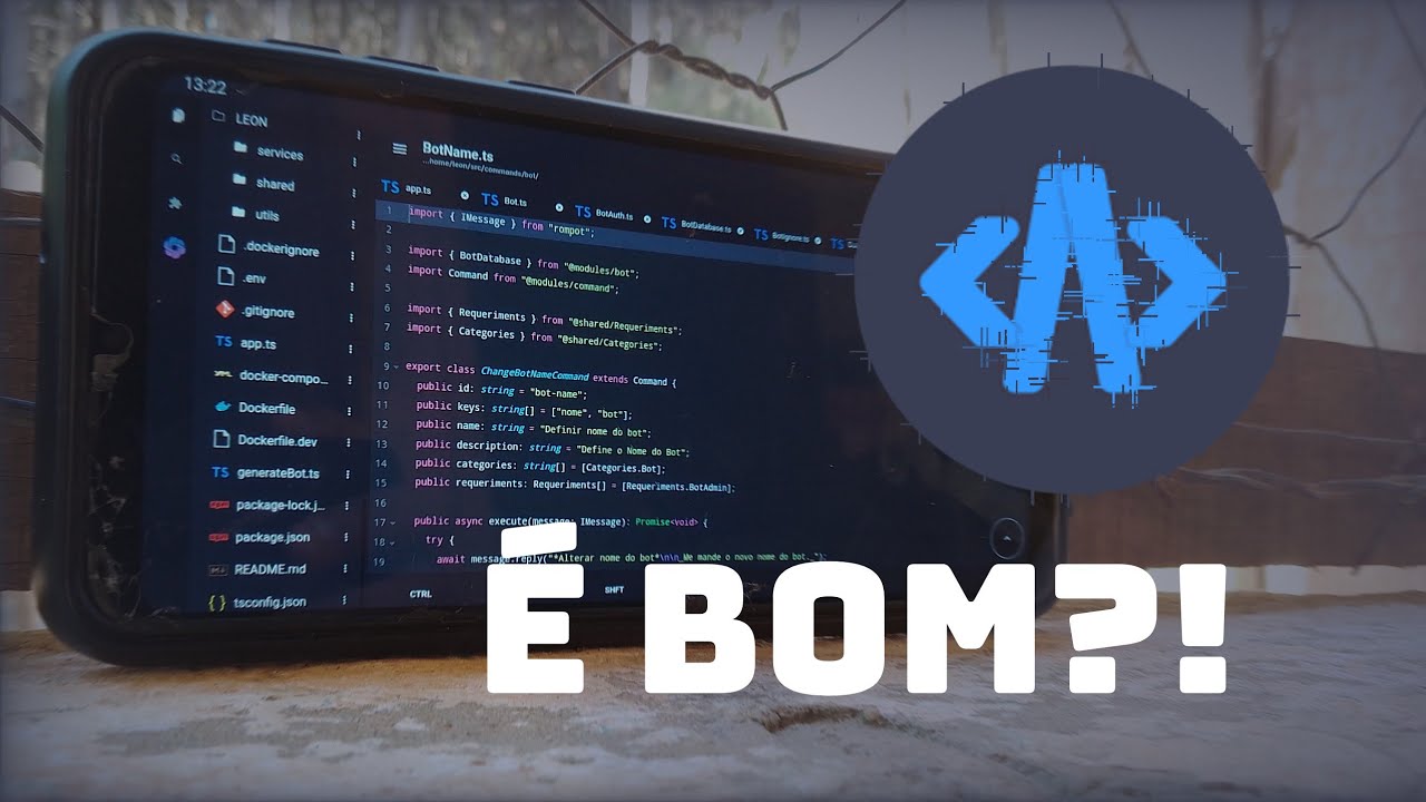 Acode é BOM?! - Progamando pelo celular - YouTube