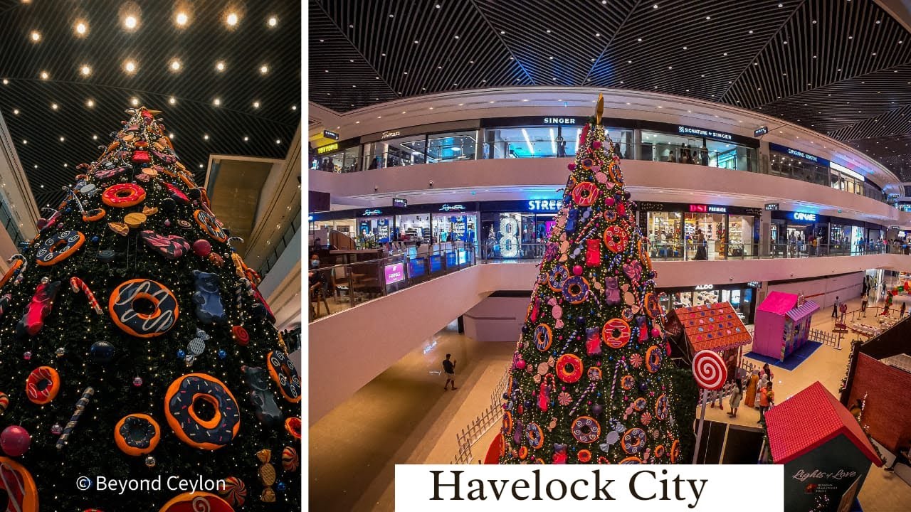 Christmas decorations at Havelock City Mall. Colombo, Sri Lanka - YouTube