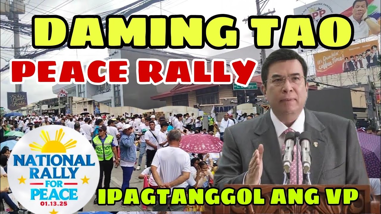 PEACE RALLY Nagsigawan mga tao sa Davao Ng Nagsalita na si MARCOLETA ...