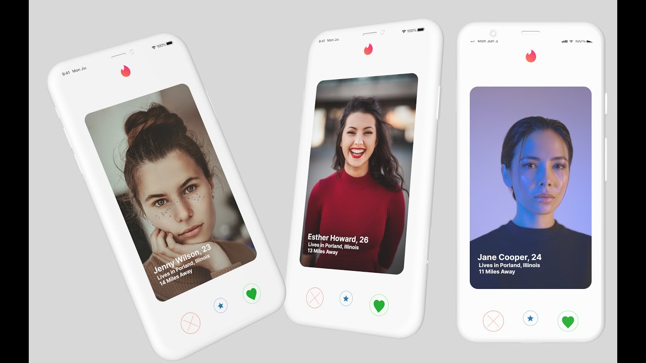 Membuat Interaksi Swipe TINDER dengan @Figma| Dating AppTinder | Figma ...