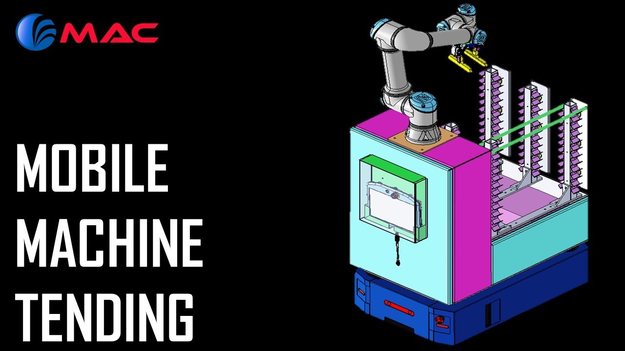 Mobile Machine Tending – Cobot / AMR / Vision - YouTube