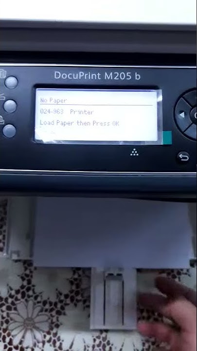 Docuprint M205b paper pickup problem - YouTube