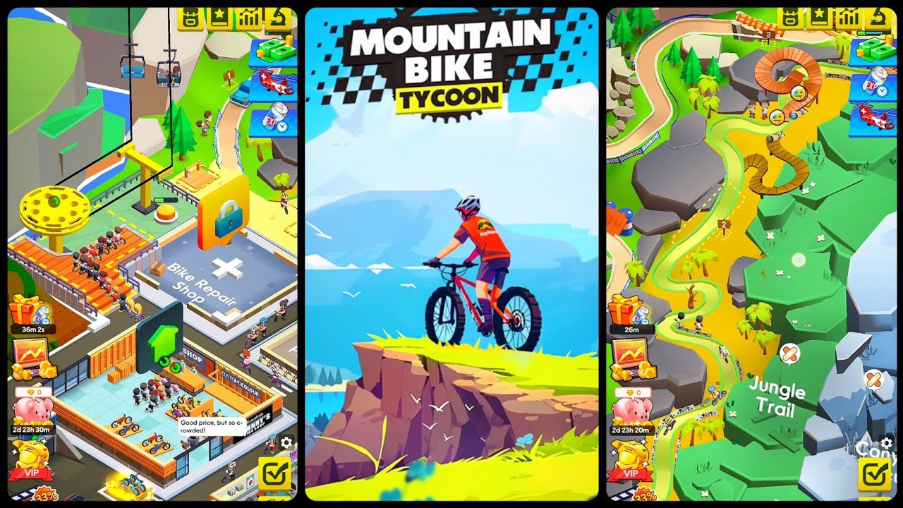 Mountain Bike Park Tycoon | Run Adrenaline Park Trails Downhill ...