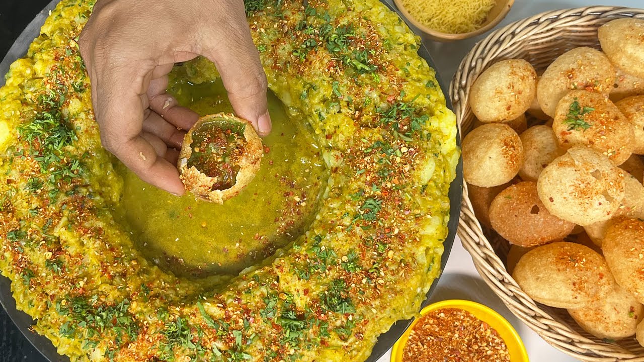 अब इसी प्रकार बनाओगे पानीपुरी या रगड़ा पूरी, Street Style Ragda Puri ...