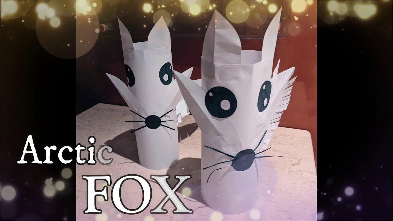 🐺🐾Arctic FOX - Winter Paper Crafts! - YouTube