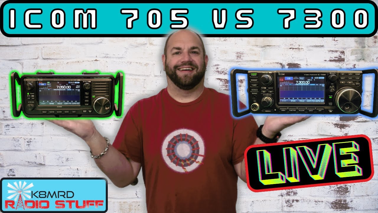 Icom IC-705 VS Icom IC-7300 - YouTube