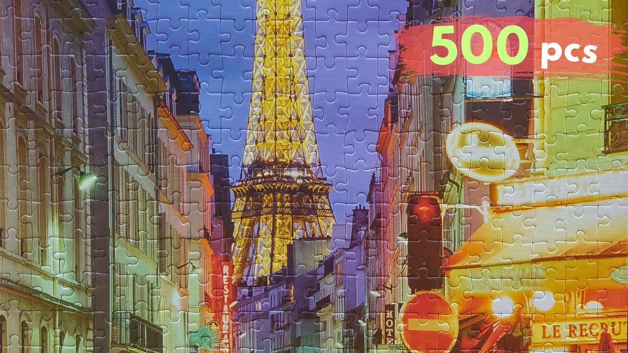 Paris Puzzle Timelapse: 500 Piece Challenge by Clementoni - YouTube