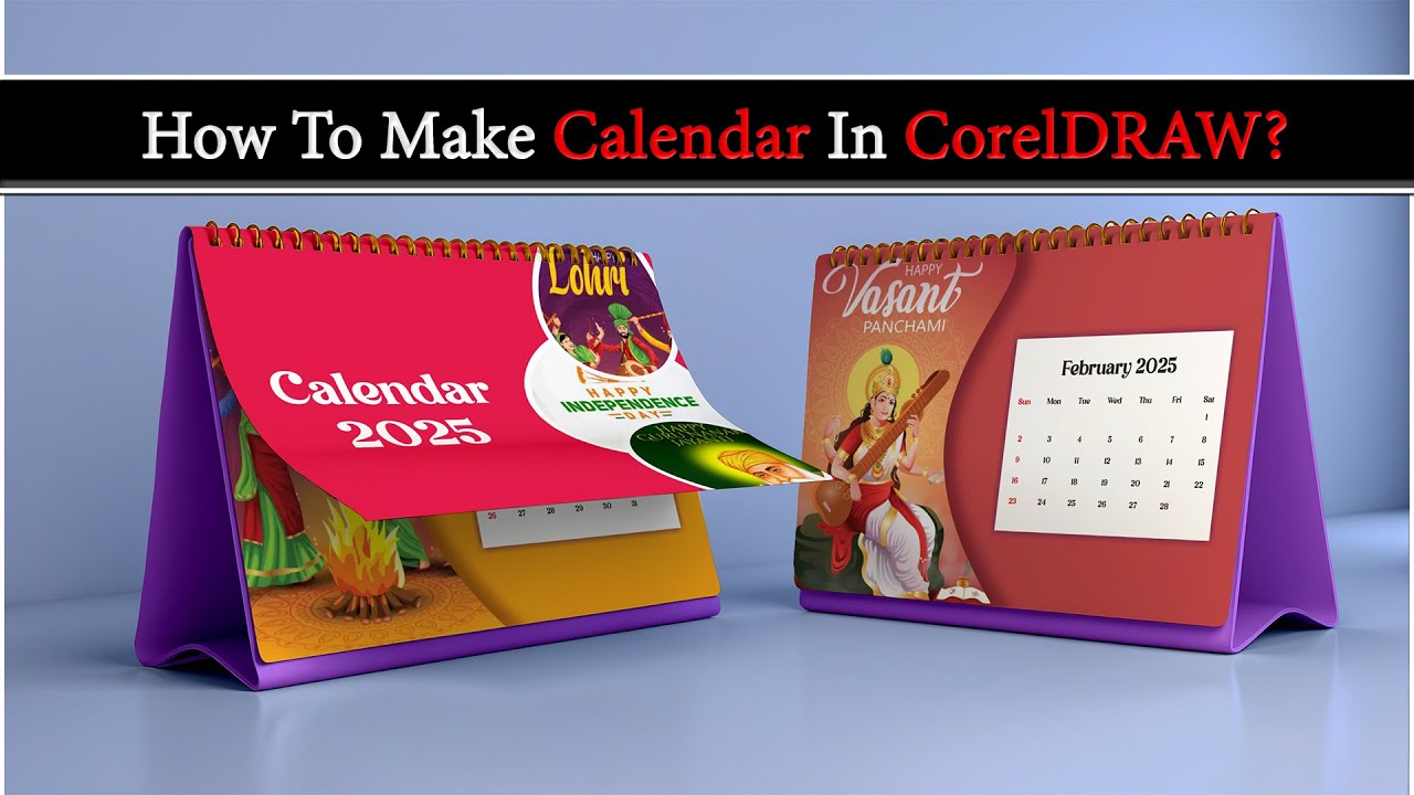 How to make a CALENDAR in CorelDRAW - YouTube