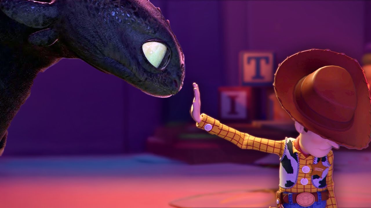 ORIGINAL vs REMAKE - Toothless meets Woody - YouTube
