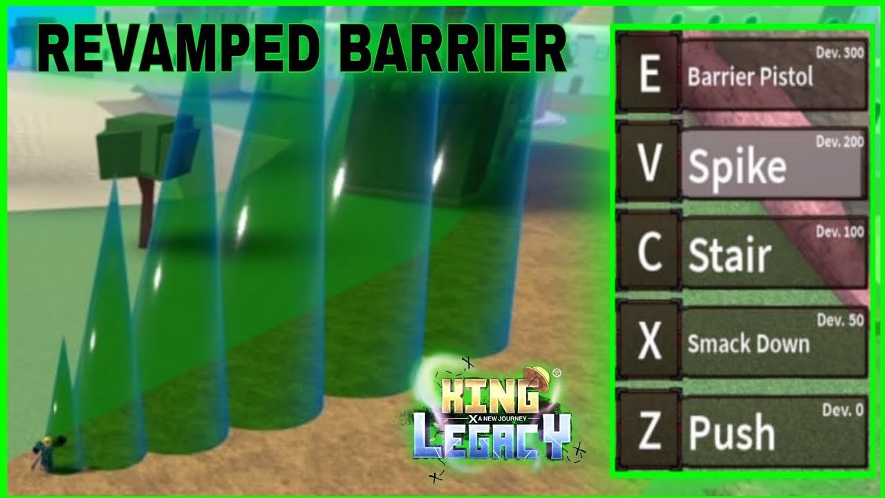 (King legacy)barrier showcase - YouTube