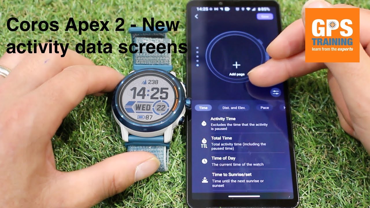 Coros Apex 2 - New activity screen layout - YouTube