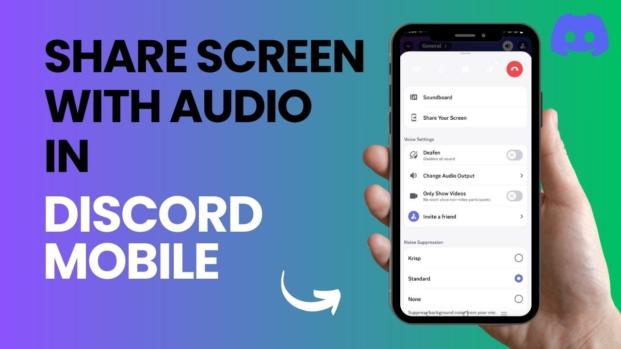 How To Share Screen With Audio in Discord Mobile - YouTube