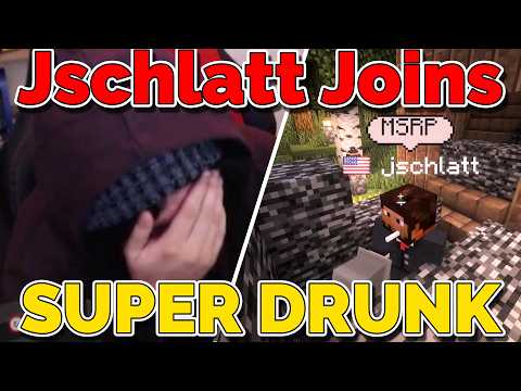 Jschlatt Joins the Server SUPER DRUNK on QSMP 2 Minecraft ft. Quackity & Tina