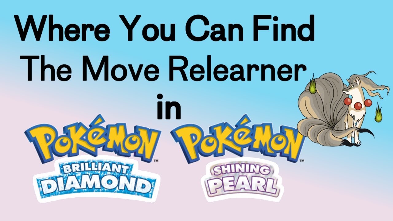 Where You Can Find The Move Relearner in Pokémon BDSP - YouTube
