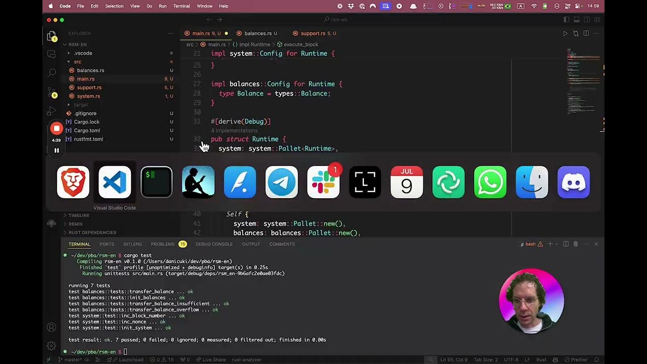 Rust #4.3 - Executing Blocks - YouTube