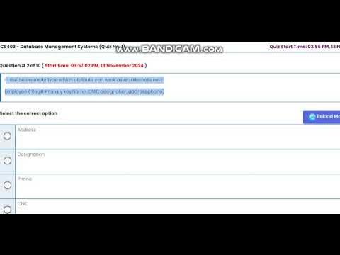 CS403 Quiz Solved Database Management Systems by Online Virtual University - YouTube