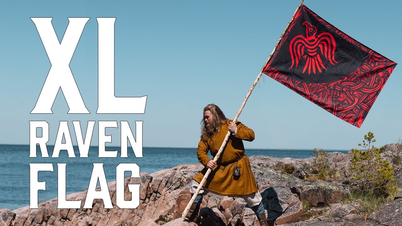 Extra Large Viking Raven Flag - YouTube
