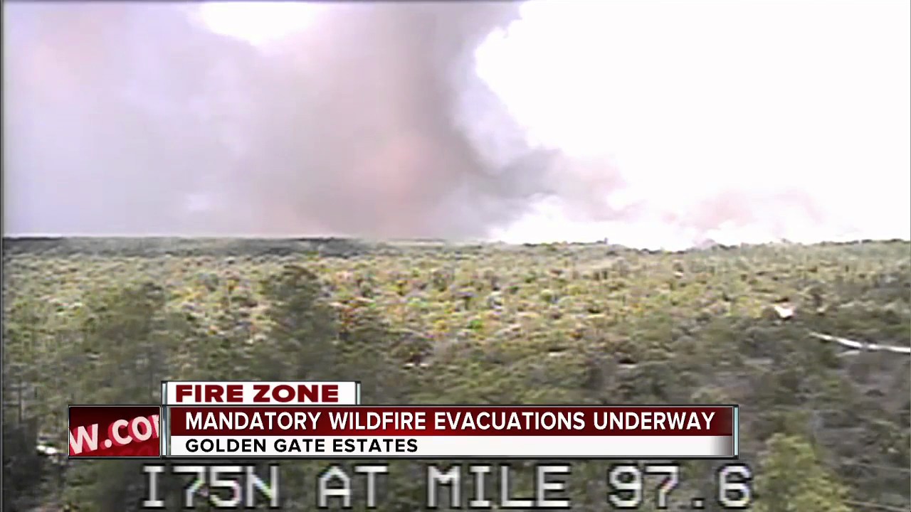 Wildfires cause evacuations in Naples area - YouTube