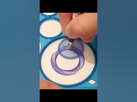 One of the most beautiful patterns ~ Spirograph ruler, Ideal pattern. # ...