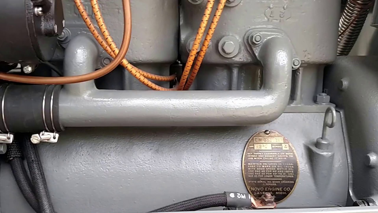 Novo engine stationary Power Unit start and run - YouTube