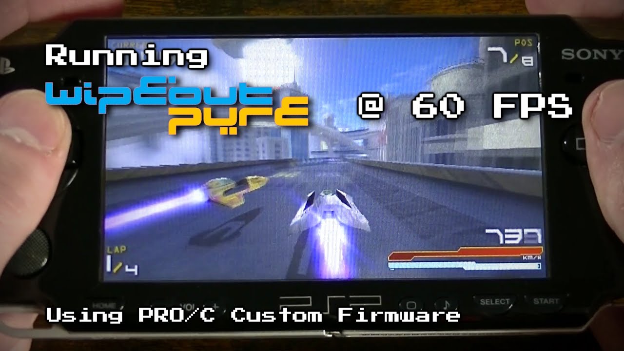 How to run WipEout Pure at 60 FPS on PSP using PRO/C Custom Firmware ...