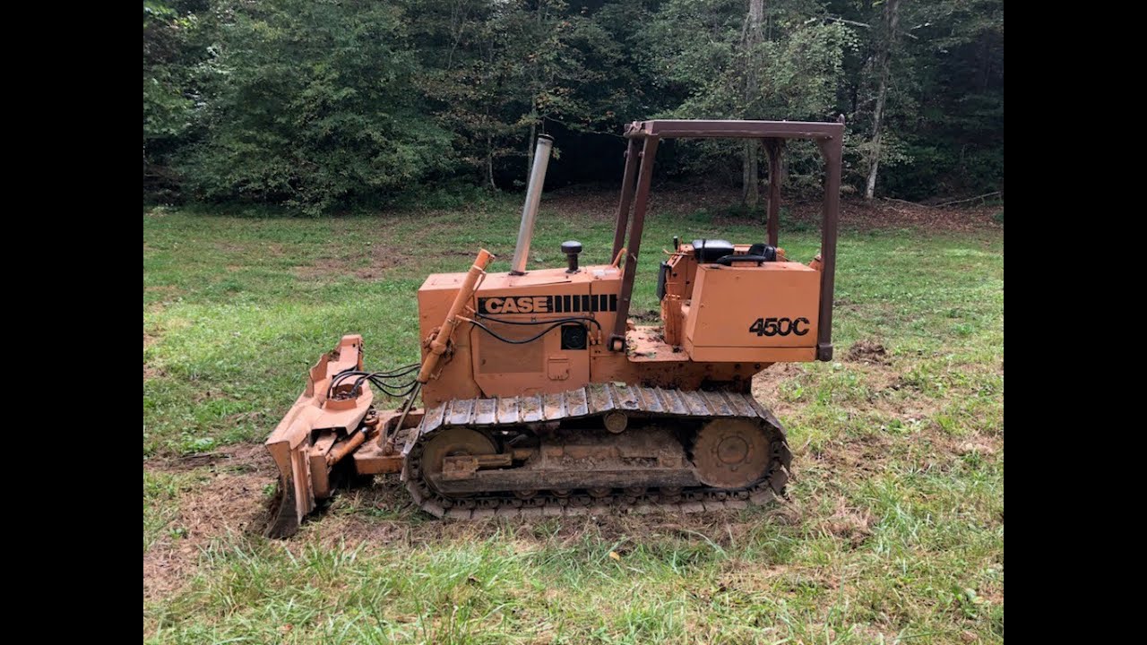 Case 450C Dozer Clearing Roads On The Farm - YouTube