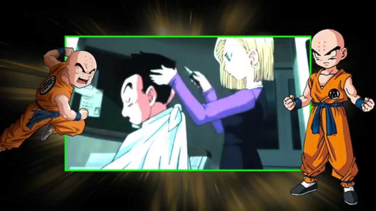 Krilin se rapa el pelo por A-18 (DRAGON BALL FUKKATSU NO F) ESCENA ...