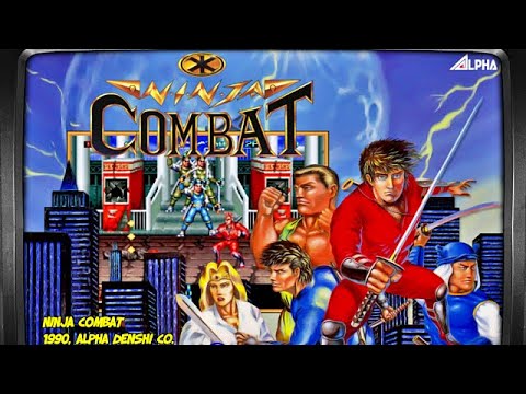 NINJA COMBAT BEAT 'EM UP 1990 ALHA DENSHI NEO GEO Arcade SNK PlayThrough FINAL DIFERENTE - YouTube
