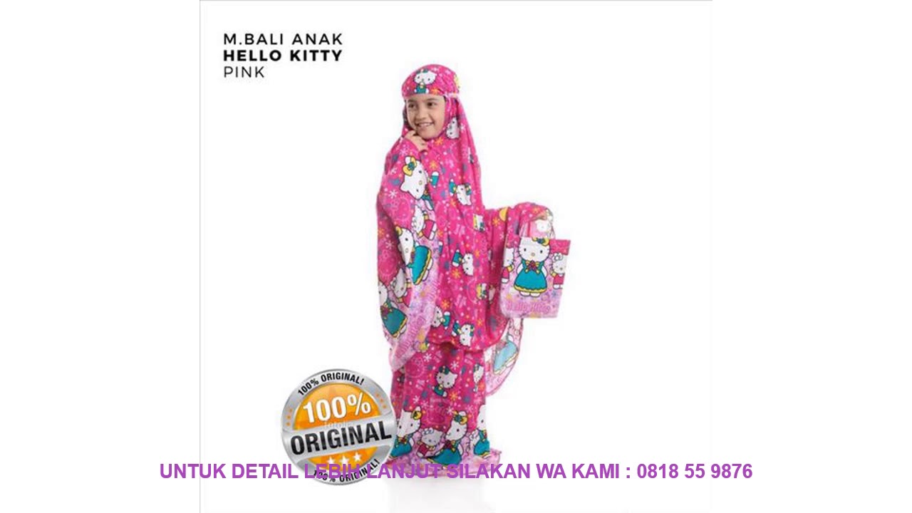 Dijual MUKENA ANAK BALI HELLO KITTY TK - SD - TANGGUNG Berkualitas ...