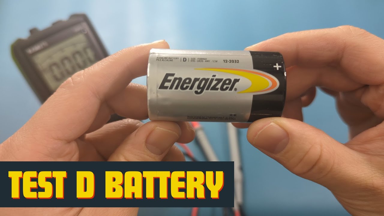 How To Test D Batteries With a Multimeter - YouTube