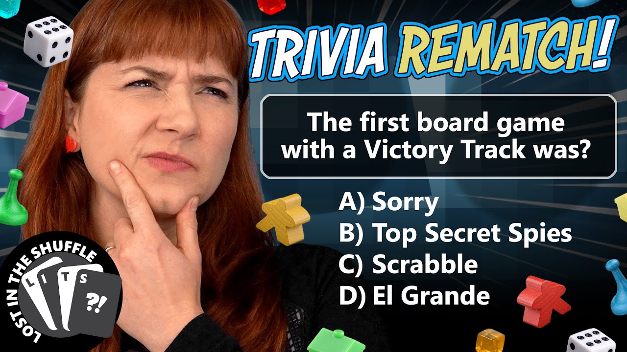 REMATCH! Board Game Trivia Challenge #2 - Lost In The Shuffle - YouTube