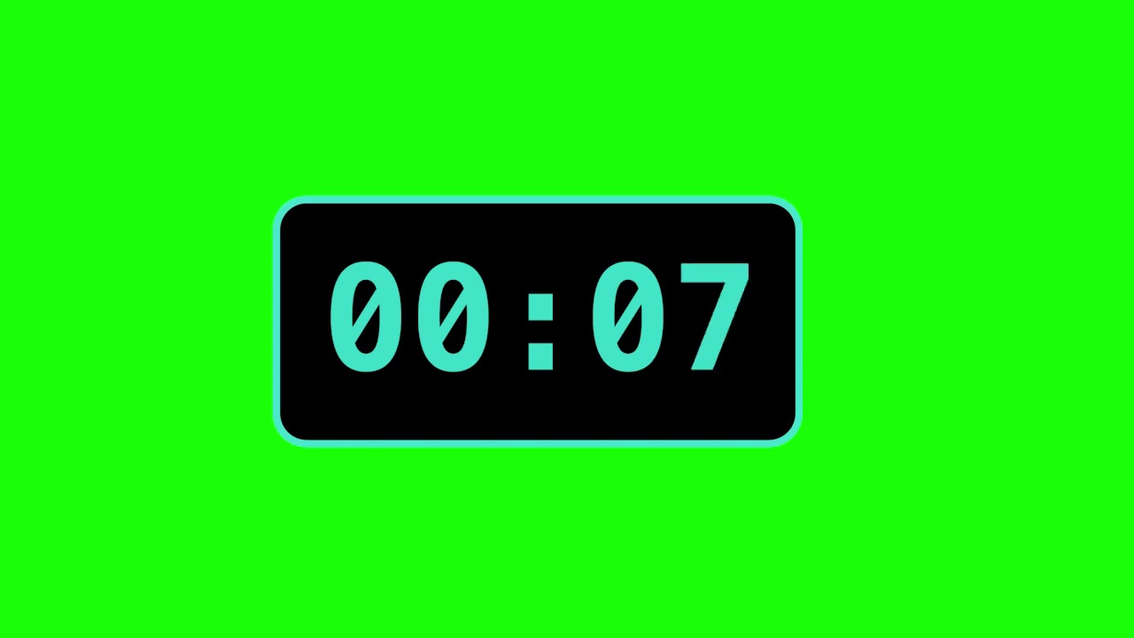 30 seconds count down timer green screen with sound effects sfx ...