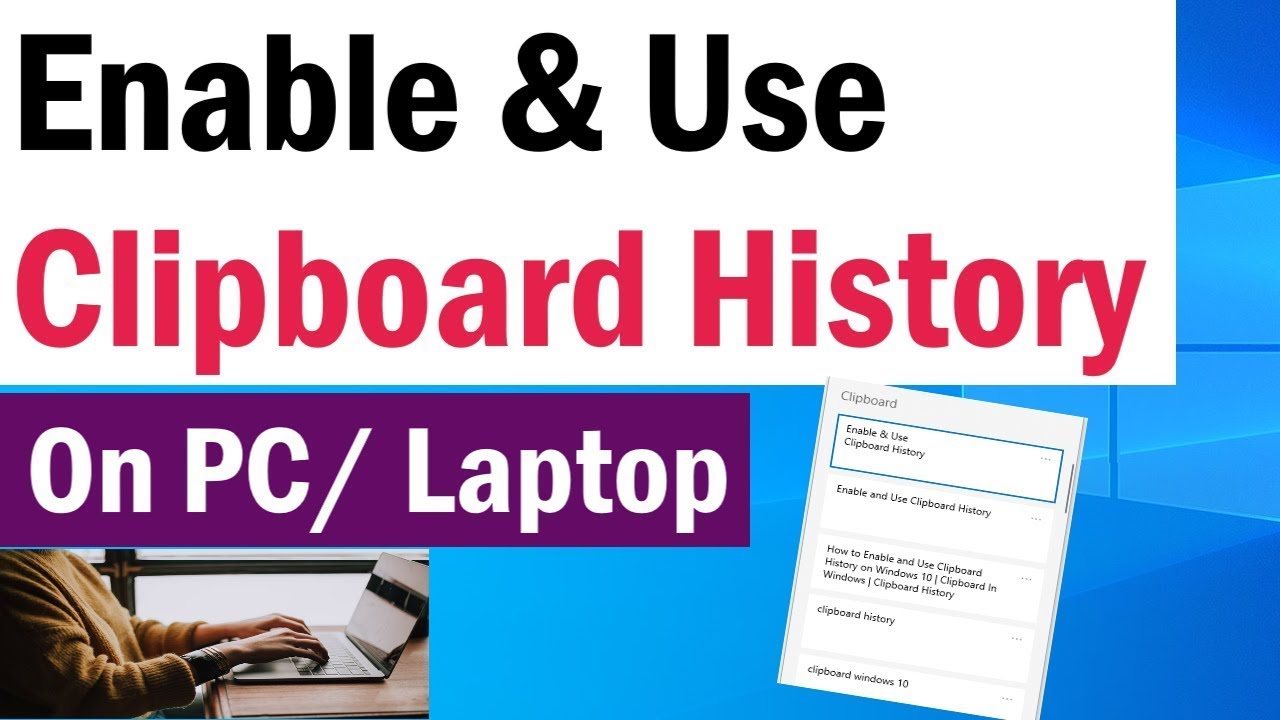 Enable & Use Clipboard History on PC / Laptop - YouTube