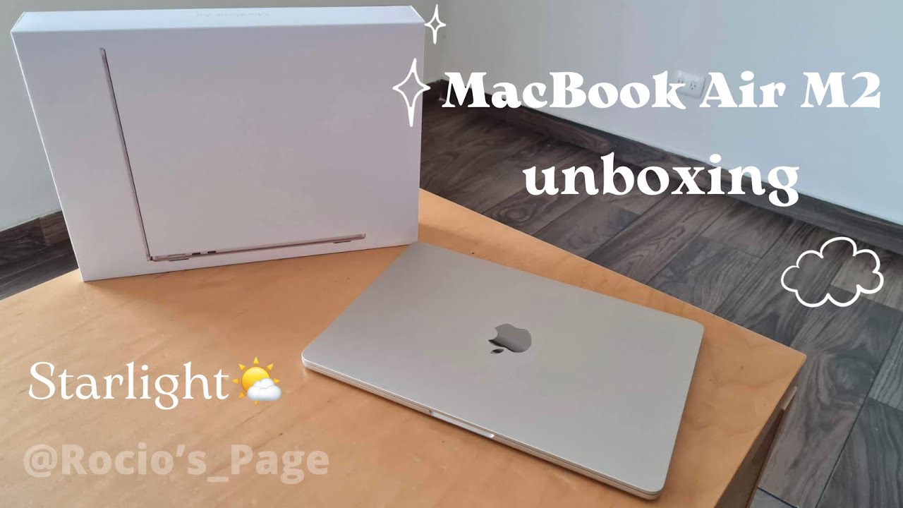 MacBook Air M2 unboxing y configuración starlight - YouTube
