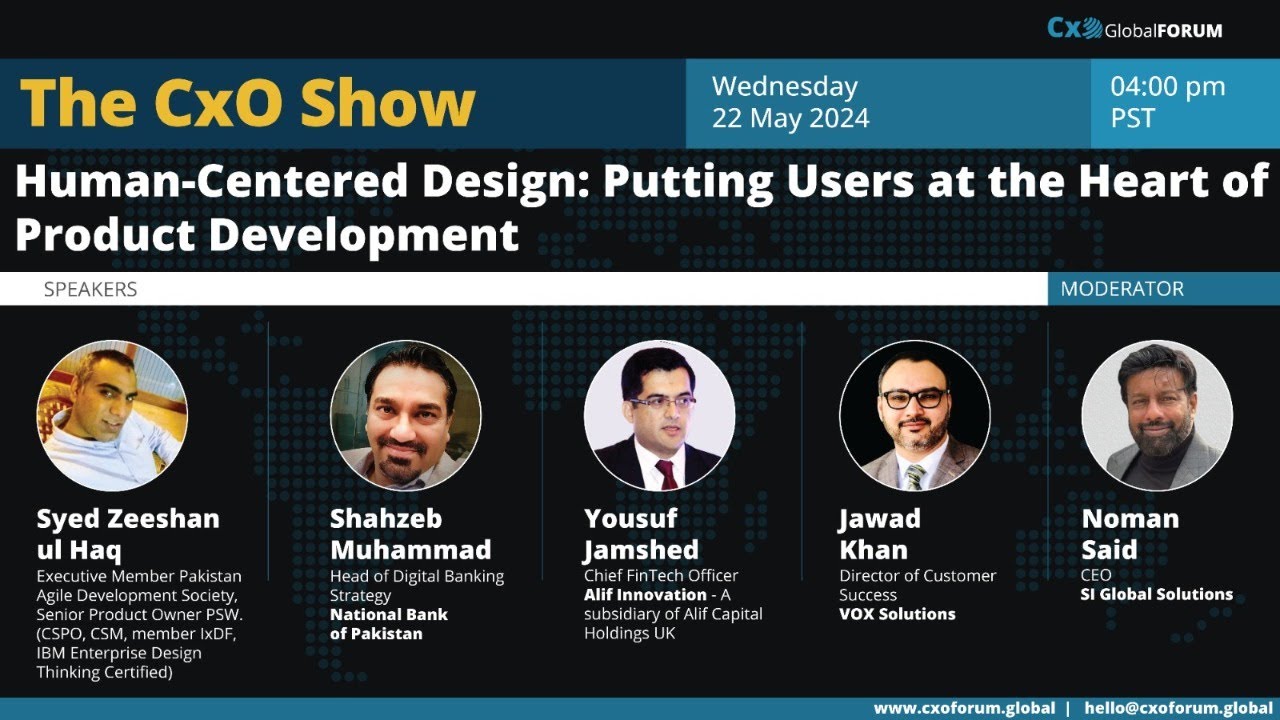 The CxO Show on " Human-Centered Design: Putting Users at the Heart of ...