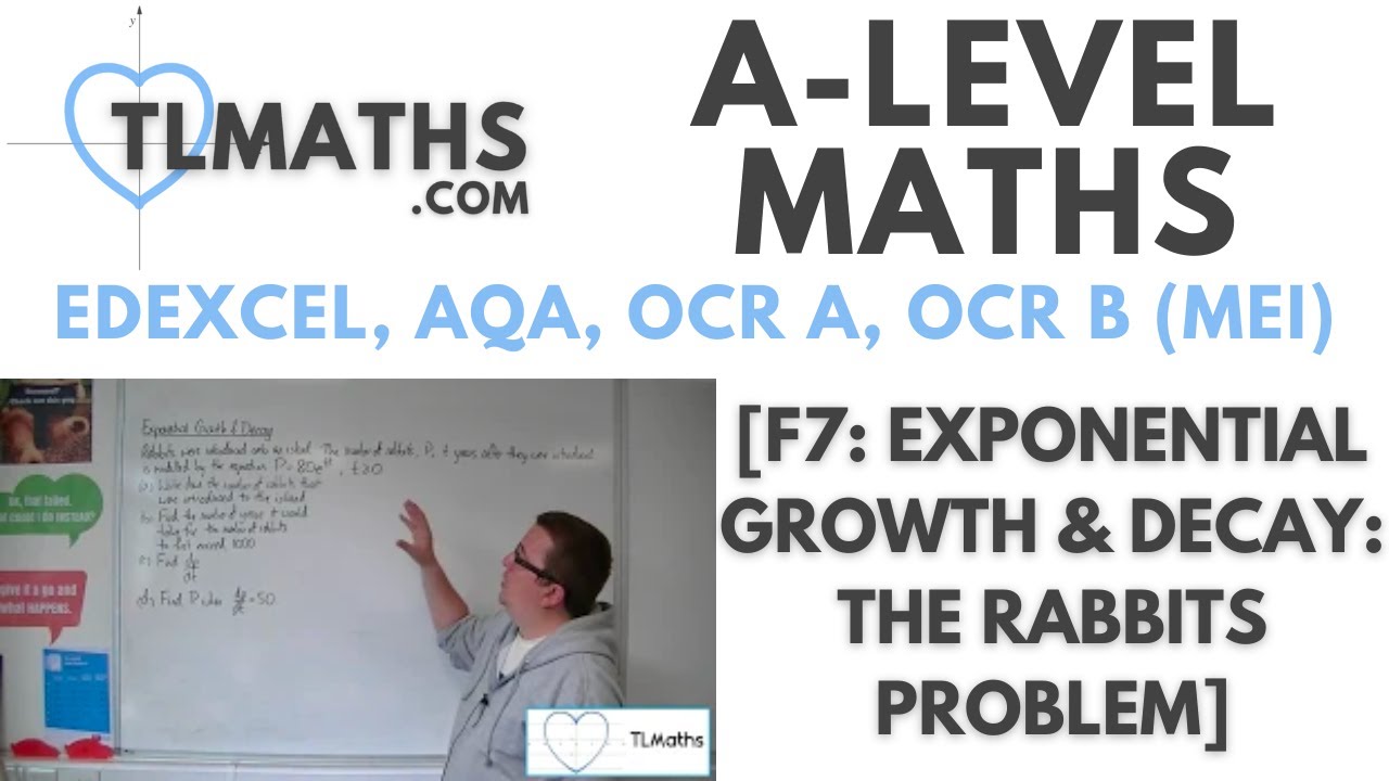 A-Level Maths: F7-05 [Exponential Growth & Decay: The Rabbits Problem ...