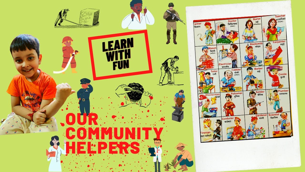 community helpers name | Community helpers for kids | Our helpers ...