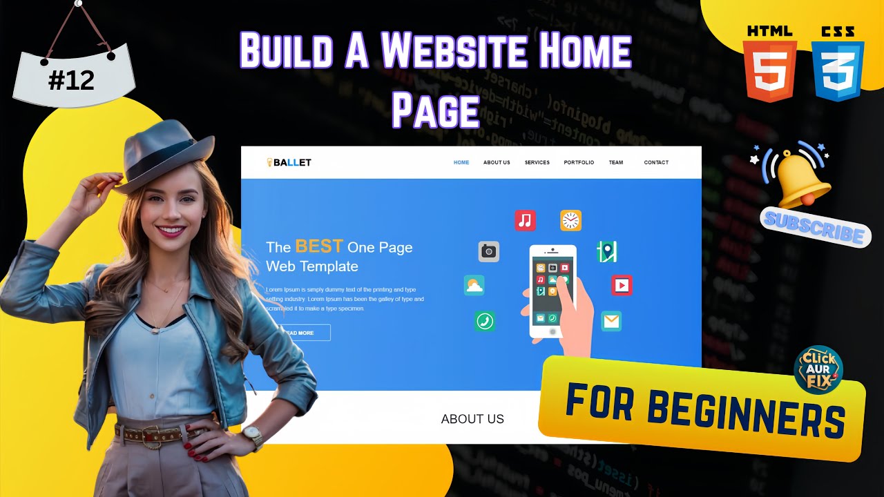 Build A Simple Website Home Page With HTML CSS Full Stack Web build-a-simple-website-home-page-with-html-css-full-stack-web