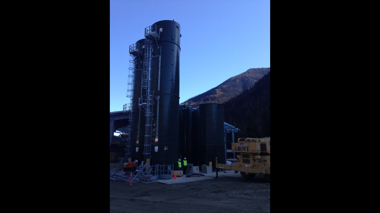 Holden Mine Site, Silo Systems Being Installed - YouTube