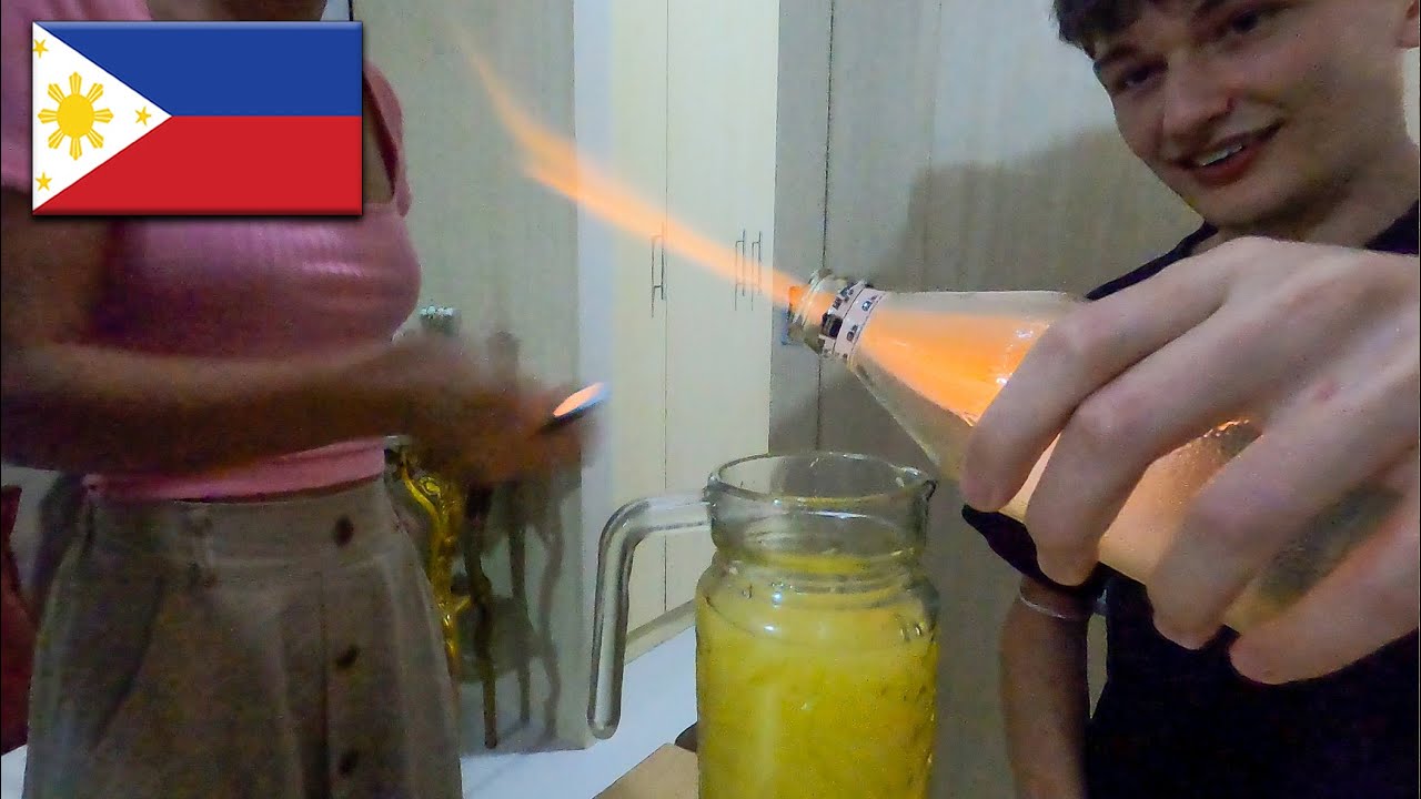 Trying Filipino Gin & Homemade Korean Food in the Philippines! 🇵🇭 - YouTube
