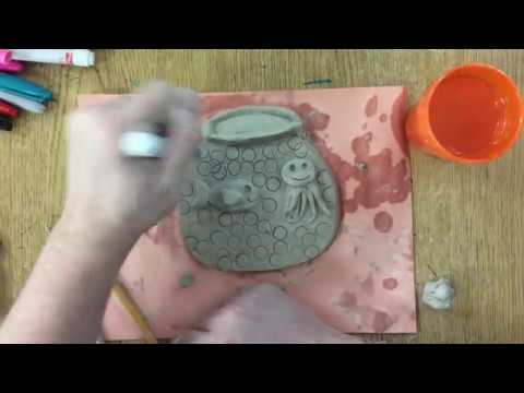 Elementary Art Project - Clay Fishbowl - YouTube
